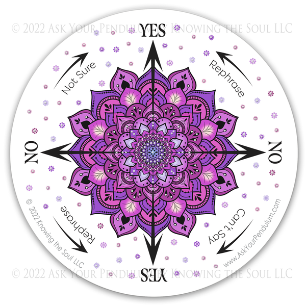 8" Round Aluminum Pendulum Charts designed and created here at the AYP ...