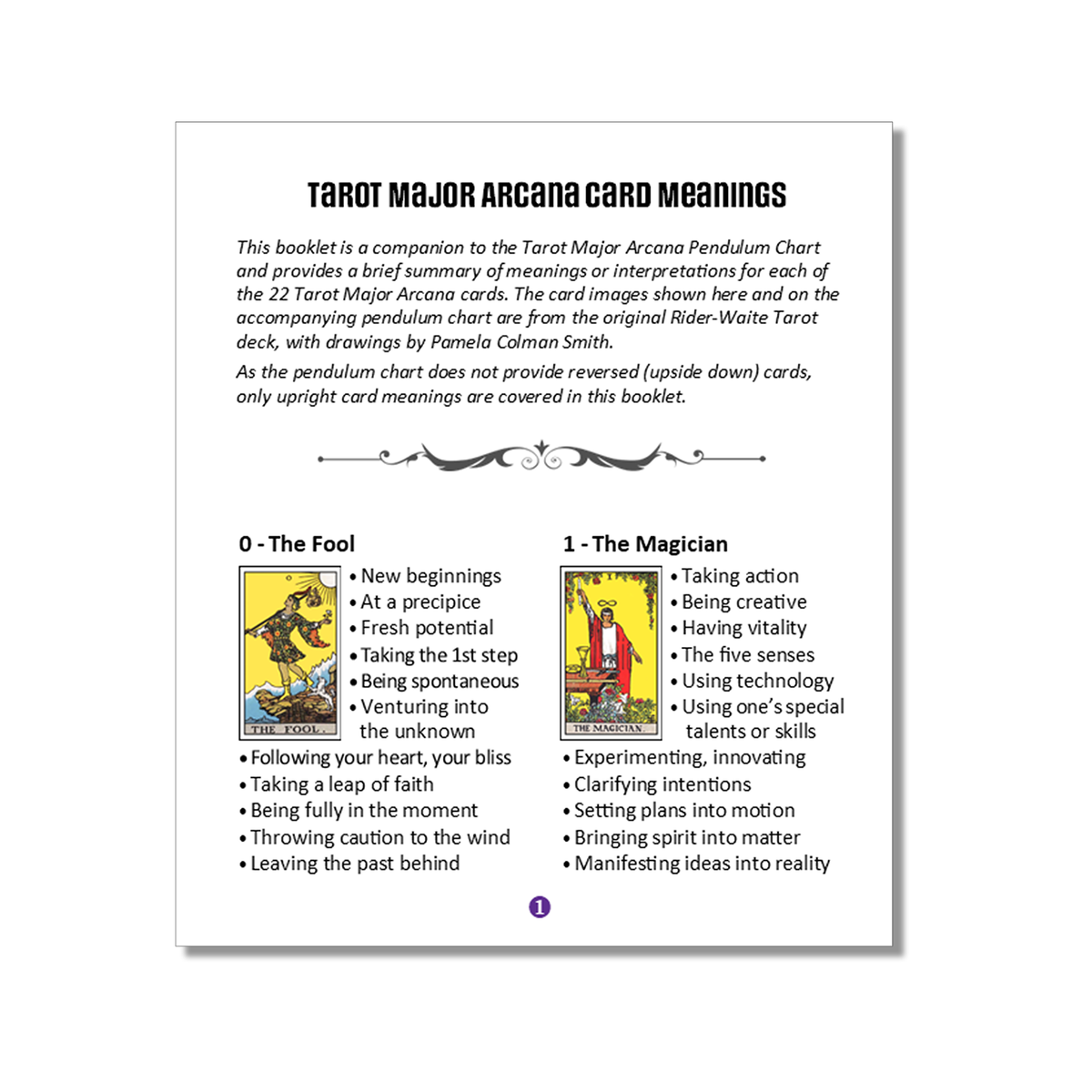 Tarot Major Arcana Pendulum Chart - 8 inch Aluminum - Ask Your Pendulum